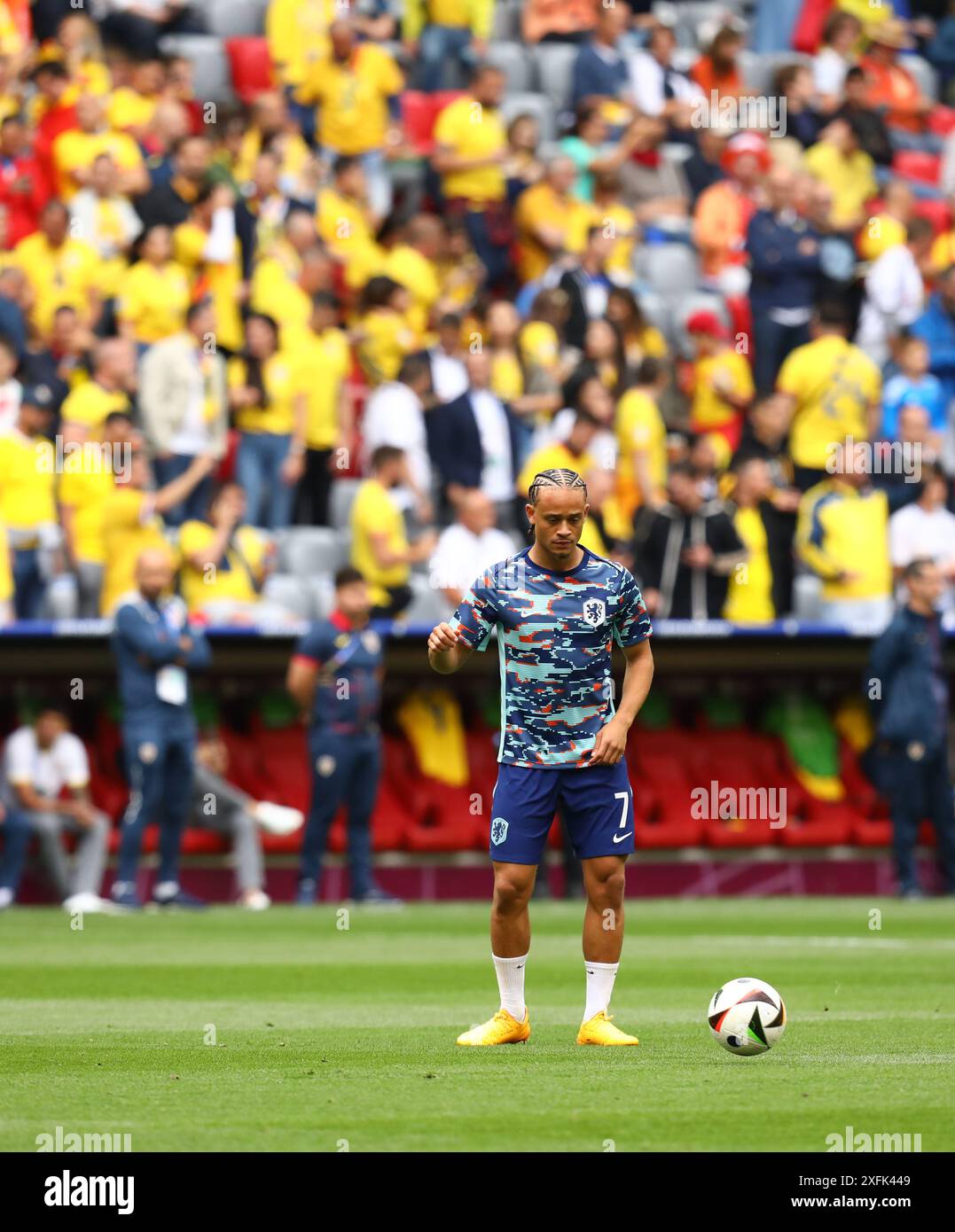 Munich, Germany. 02nd July, 2024. Xavi Simons of Netherlands in the ...