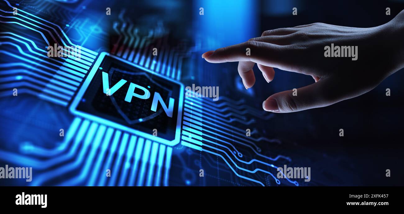 VPN virtual private network internet access security ssl proxy anonymizer technology concept ...