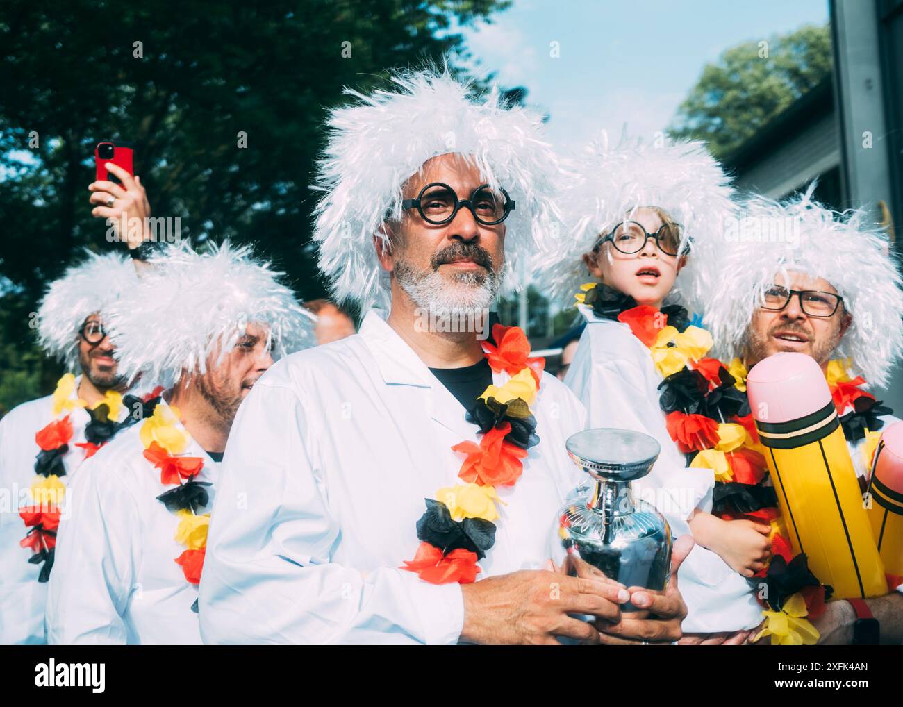 Dortmund, Signal Iduna Park, 29.06.2024: German fans with unusual wigs ...