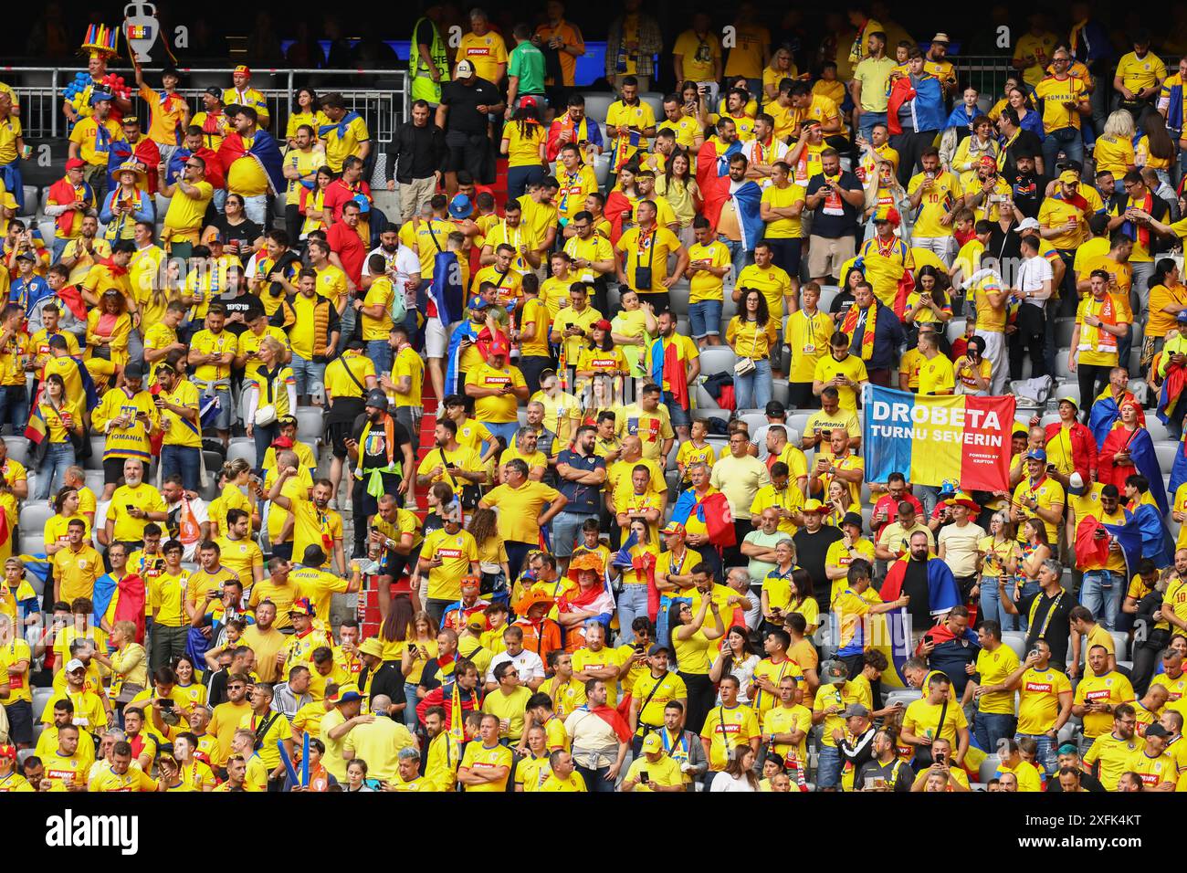 Romanian fans during the UEFA Euro 2024 Round of 16 between ROMANIA and ...