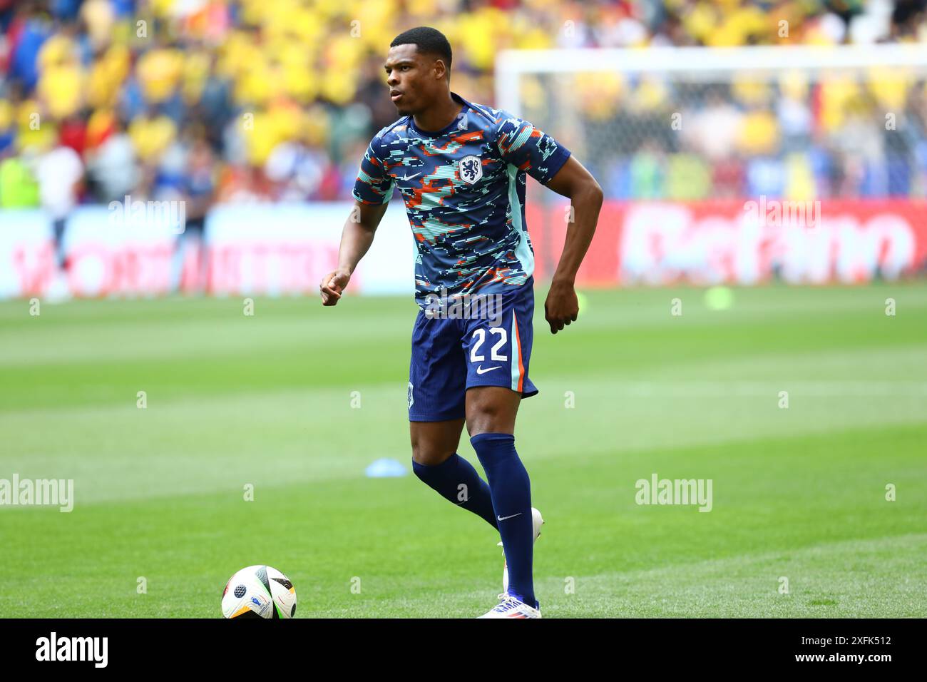 Munich, Germany. 02nd July, 2024. Denzel Dumfries of Netherlands in the ...