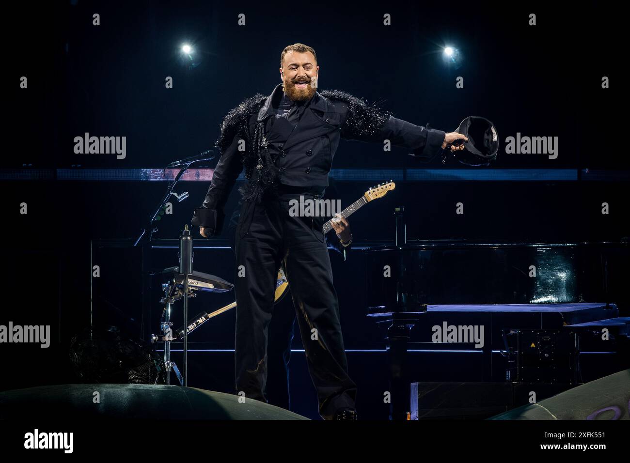 Sam Smith performing at Stavernfestivalen 2024 on 3 July 2024 Stock ...