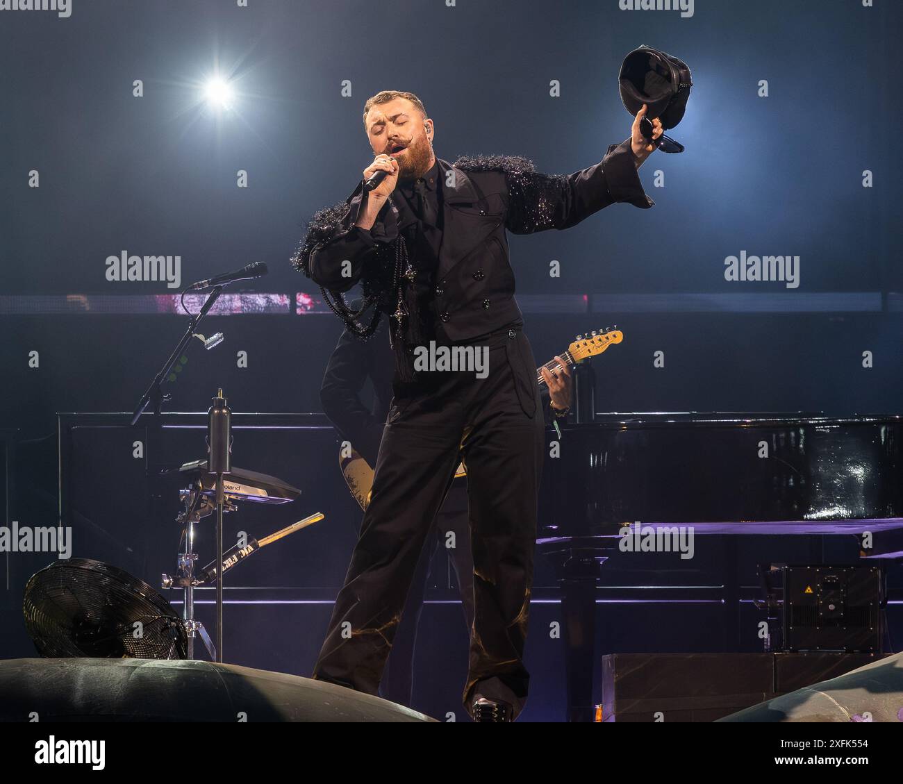 Sam Smith performing at Stavernfestivalen 2024 on 3 July 2024 Stock ...