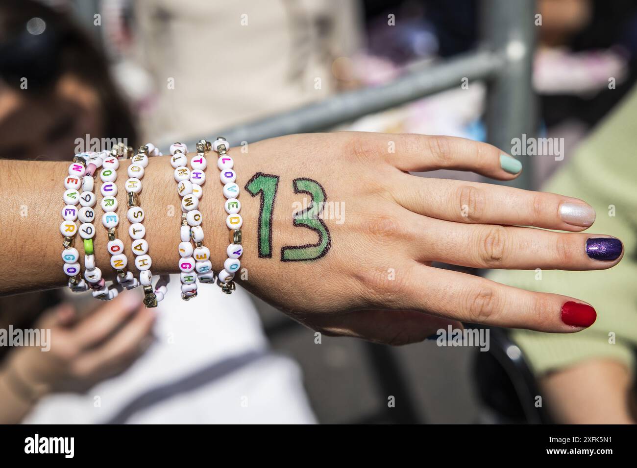 AMSTERDAM - Fans have gathered at the Johan Cruijff ArenA for a Taylor ...