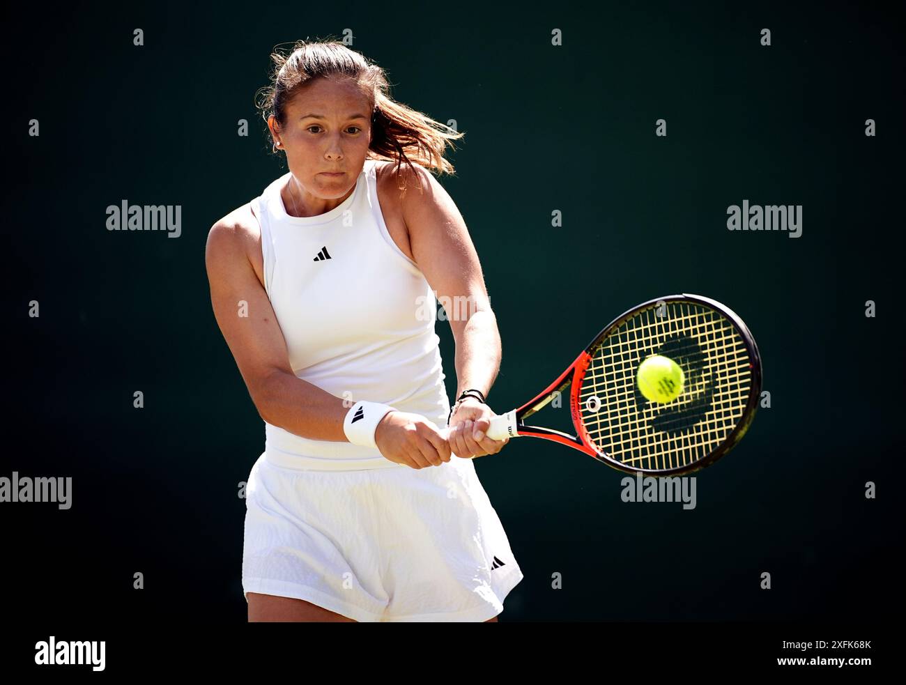 Daria Kasatkina in action against Yuriko Lily Miyazaki (not pictured ...