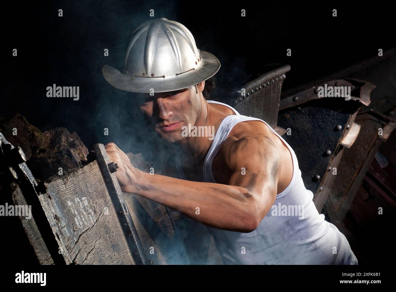 Vintage miner helmet hi-res stock photography and images - Alamy