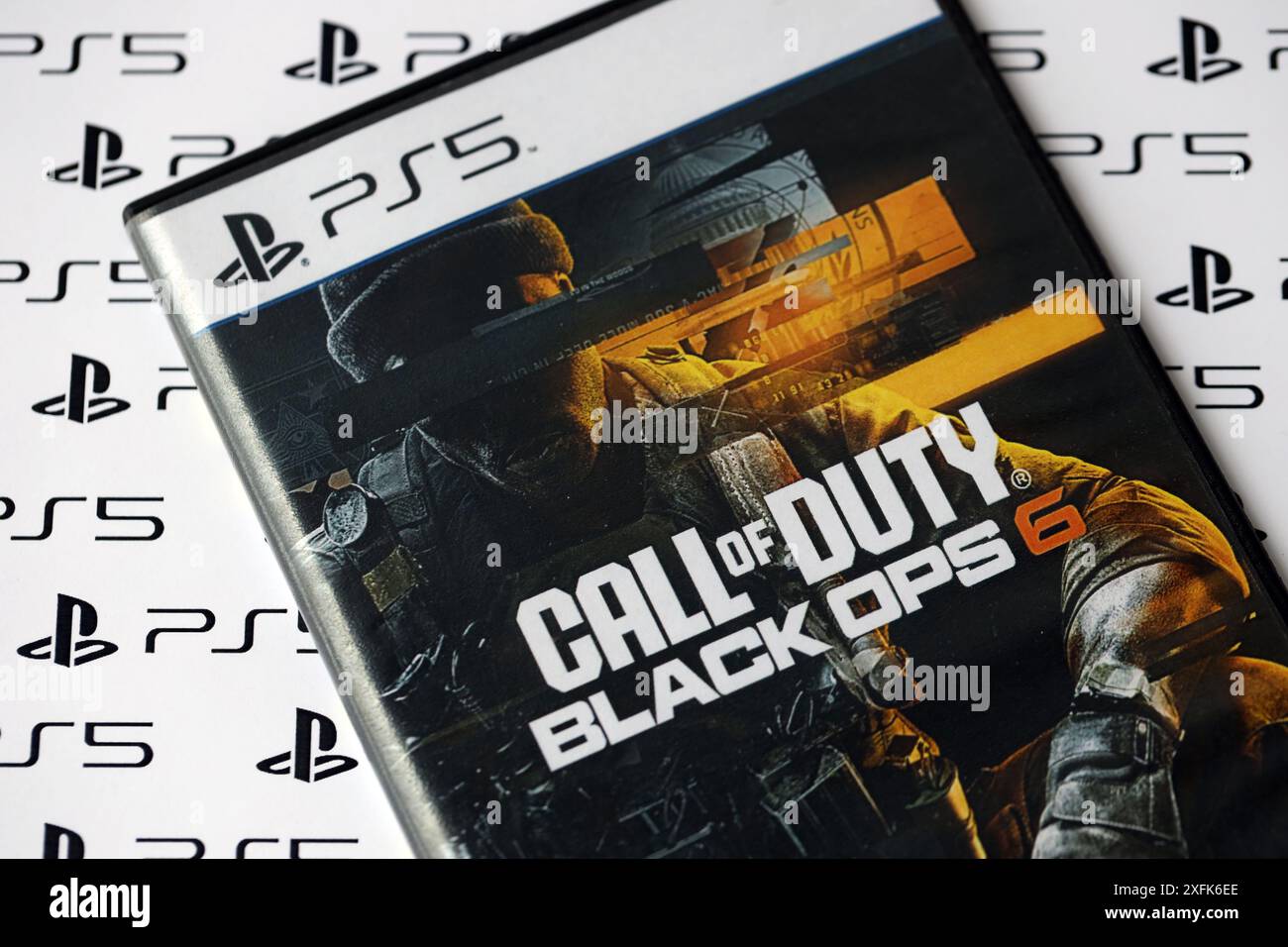 KYIV, UKRAINE - JUNE 26, 2024 Call of Duty Black Ops 6 PS5 video game ...