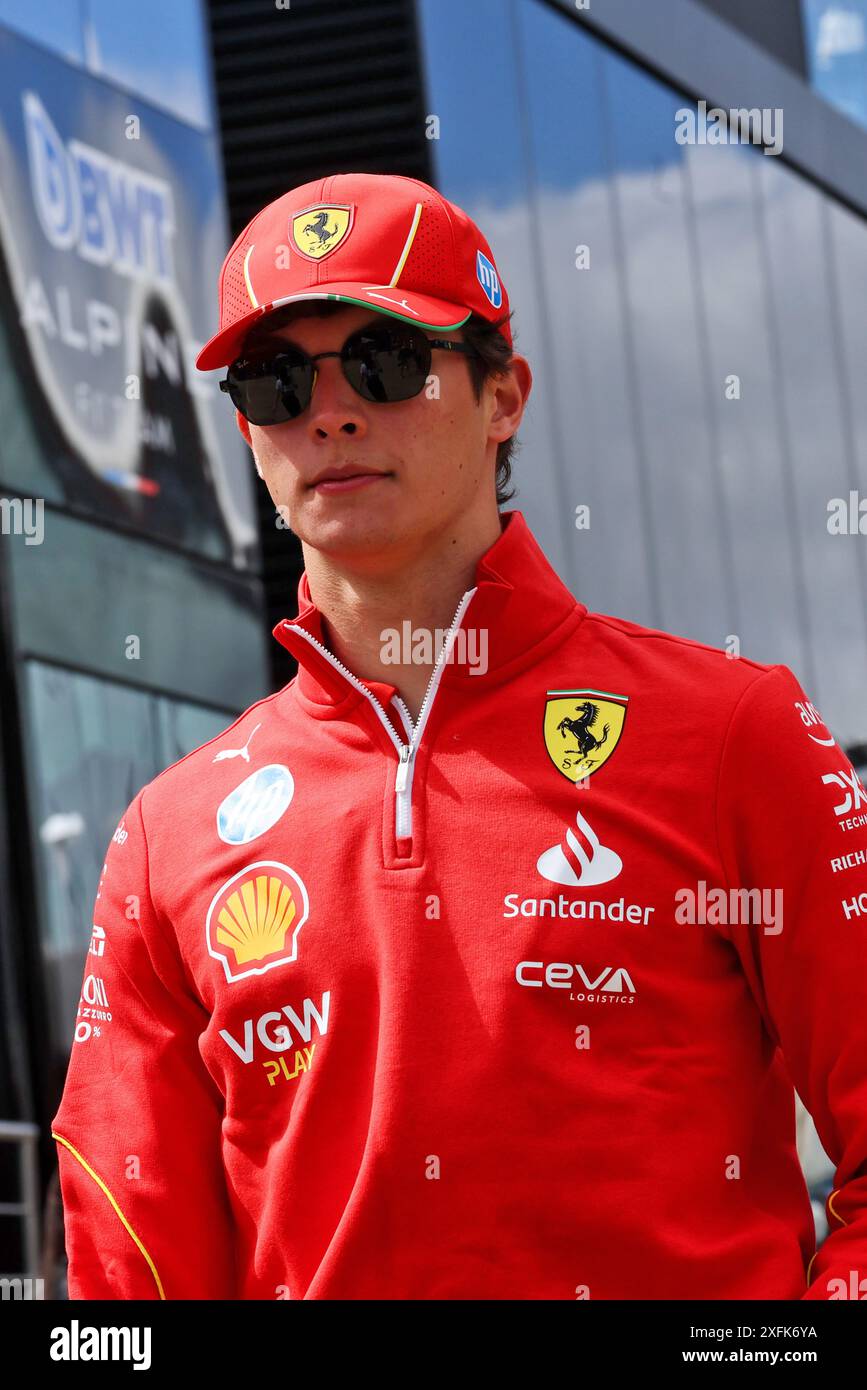 Silverstone, UK. 04th July, 2024. Oliver Bearman (GBR) Ferrari Reserve ...