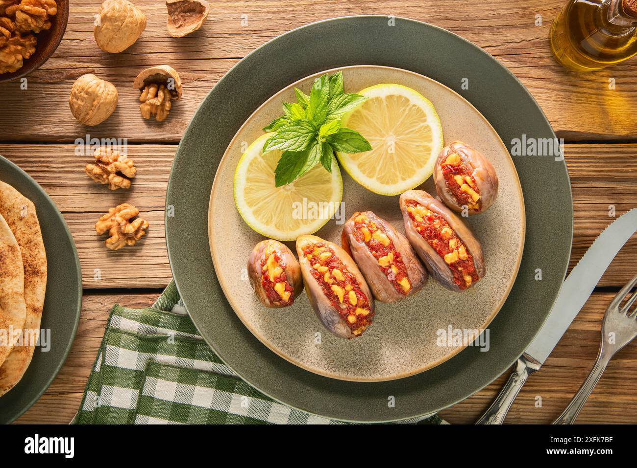 Arabic Cuisine; Makdous is a traditional Lebanese preserve made from ...