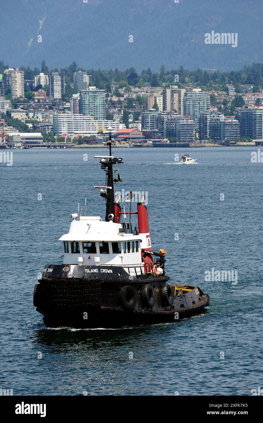 Vancouver, Canada - 23rd June 2024:Island Crown tug boat in the harbour Stock Photo - Alamy