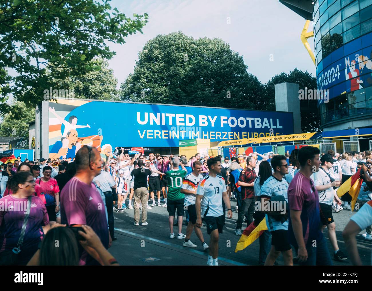 Dortmund, Signal Iduna Park, 29.06.2024: Colorful activity outside the ...