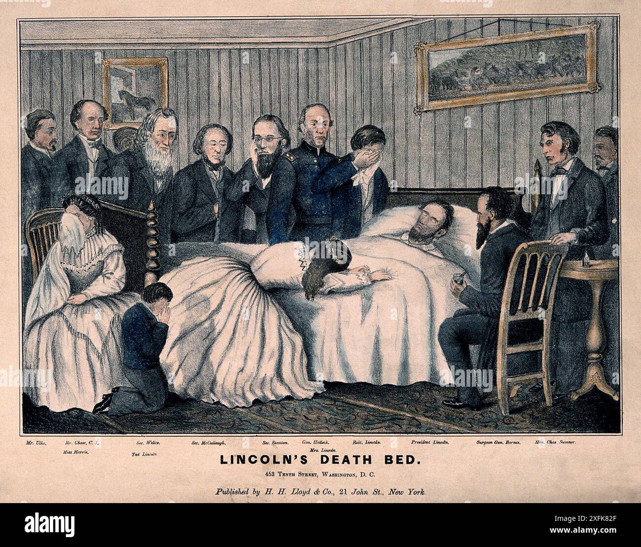 Lincoln's death bed hi-res stock photography and images - Alamy