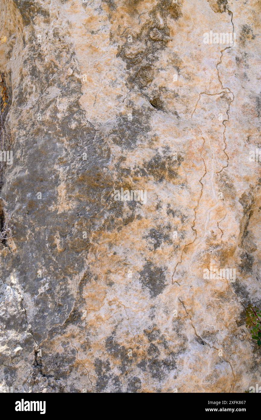 Stone wall. Light brown rock texture. Stone grunge backdrop Stock Photo - Alamy