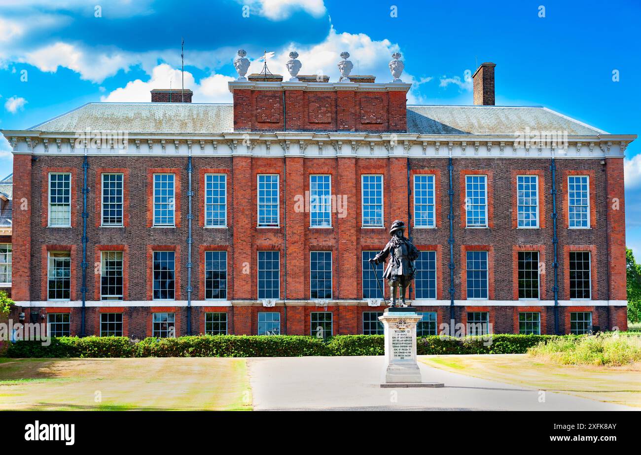 London, United Kingdom - July 5, 2010 : Kensington Palace south-east ...