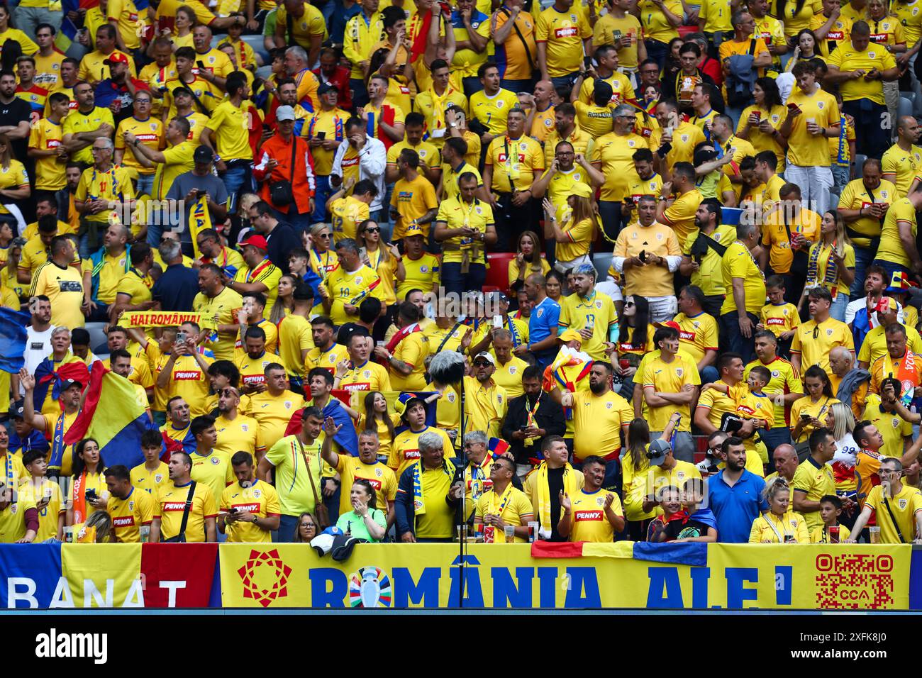 Romanian fans during the UEFA Euro 2024 Round of 16 between ROMANIA and ...
