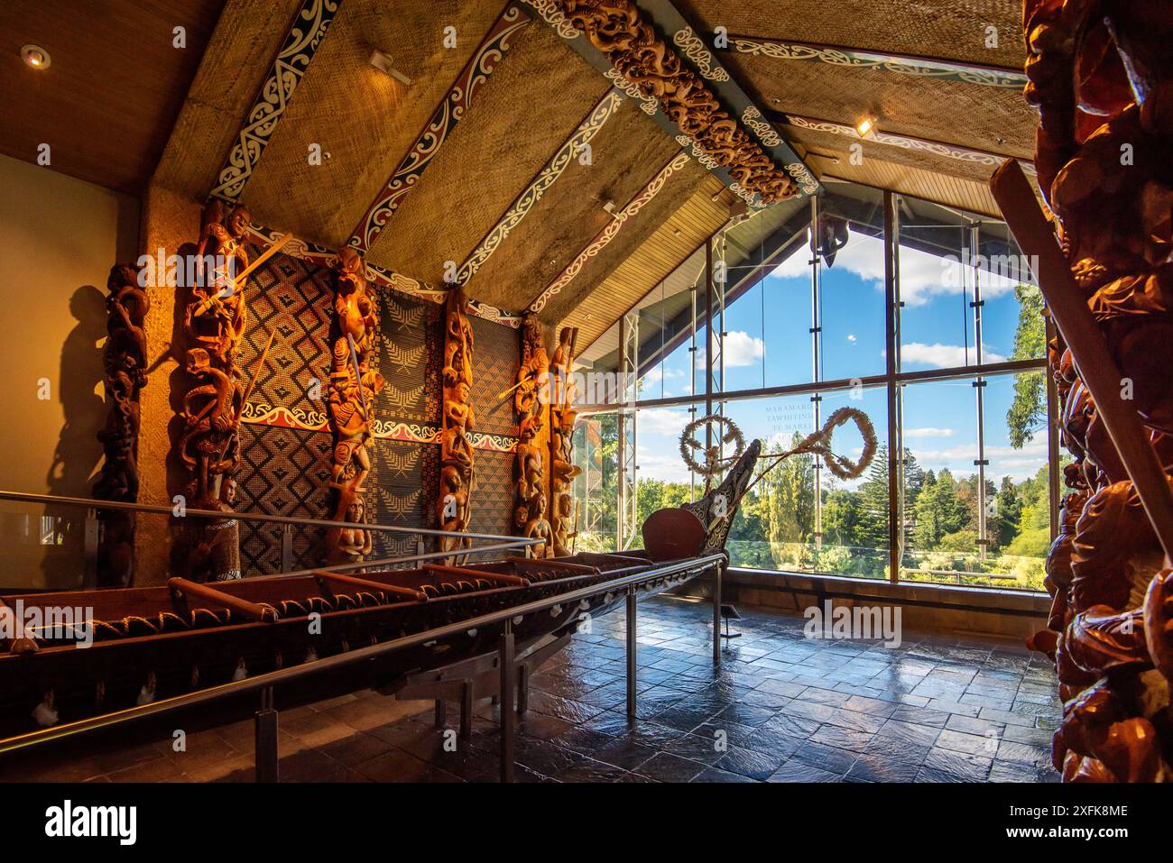 Maori ceremonial war boats hi-res stock photography and images - Alamy