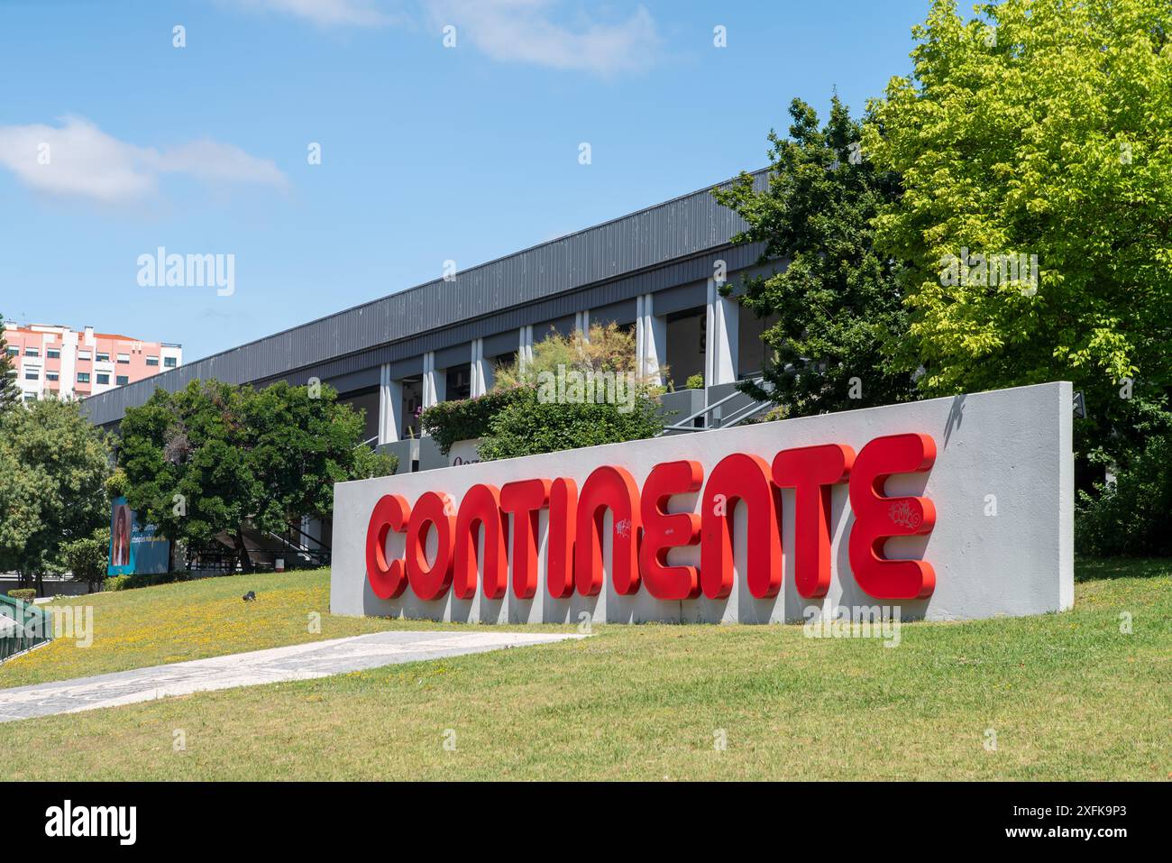 Portugal Lisbon -1 July 2024 . Continente supermarket . Continente is a ...