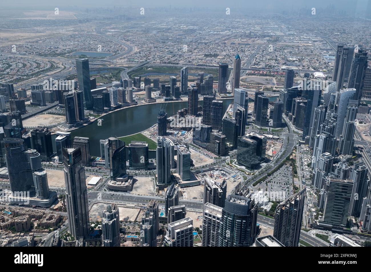Arial view of Downtown Dubai’s central district in the Arab United ...
