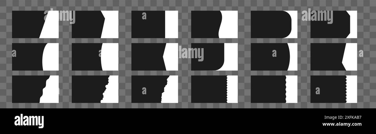 Separator Header for web page design. Flat Vector illustration. Set of ...