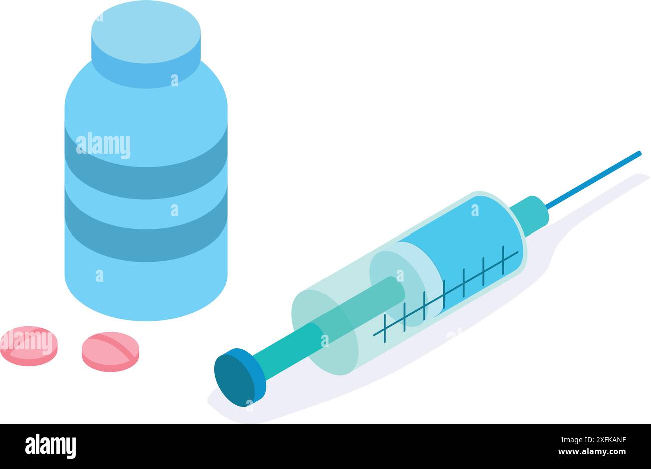 Medical Drugs concept on a transparent background, flat design vector ...