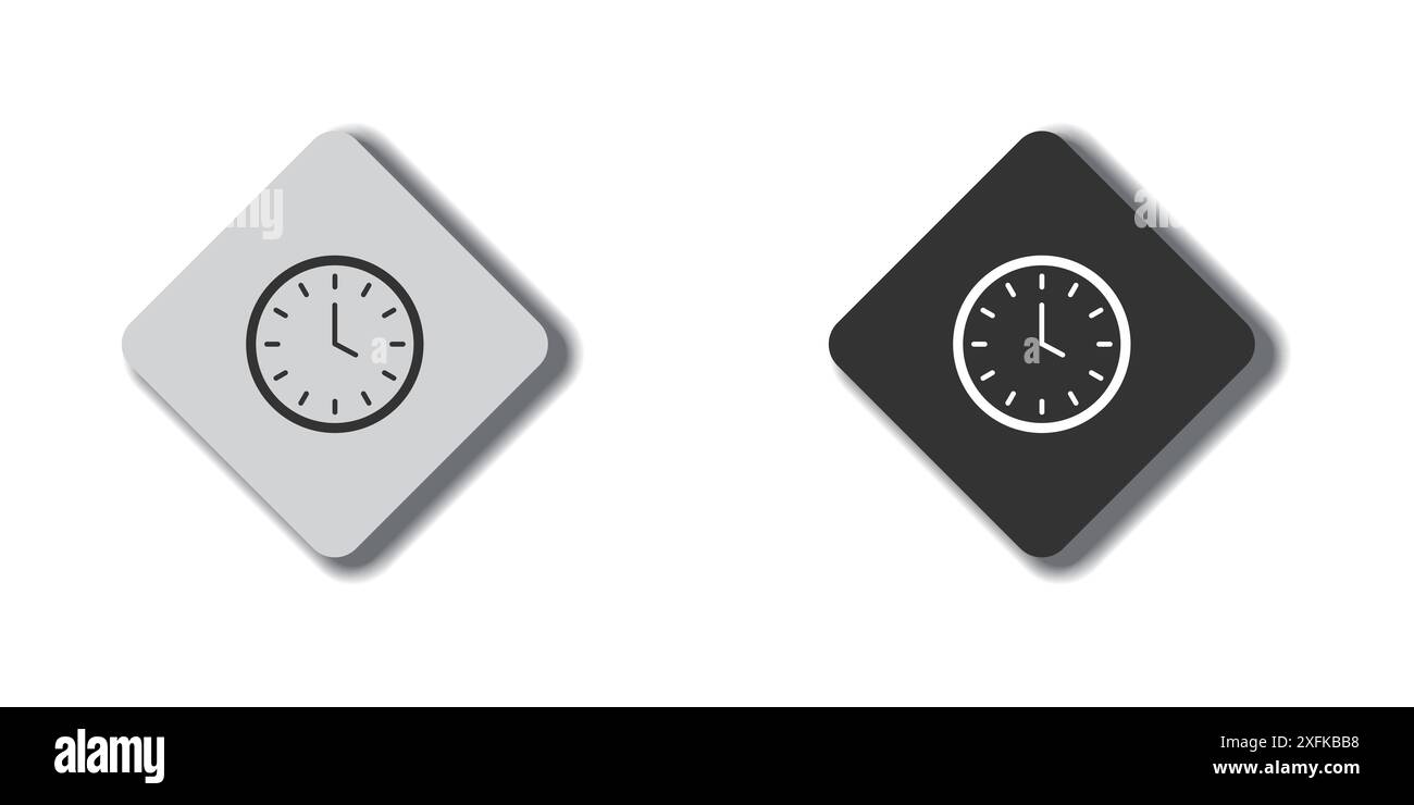 Time icon. Clock symbol. Vector illustration Stock Vector Image & Art ...