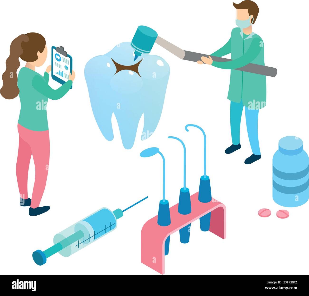 Healthy Teeth - Dental Care concept on a transparent background ...