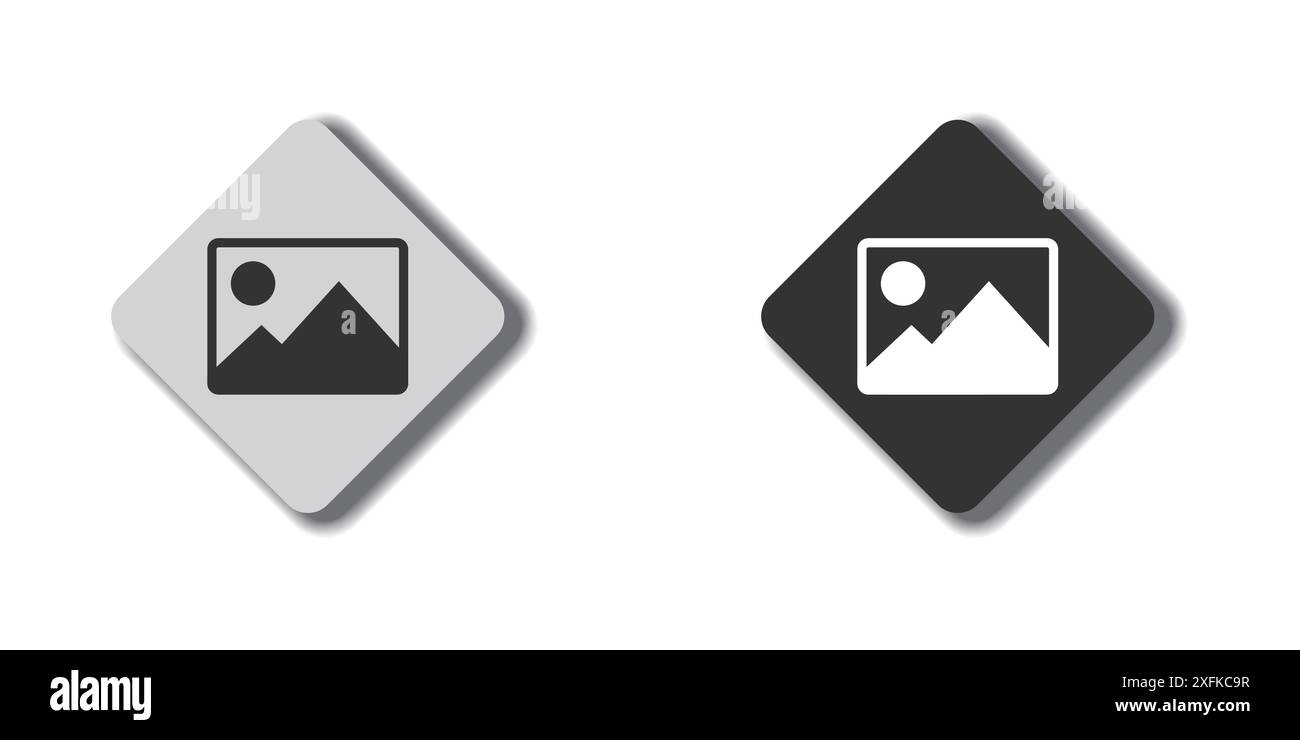 Picture icon. Image symbol. Flat vector illustration Stock Vector Image ...