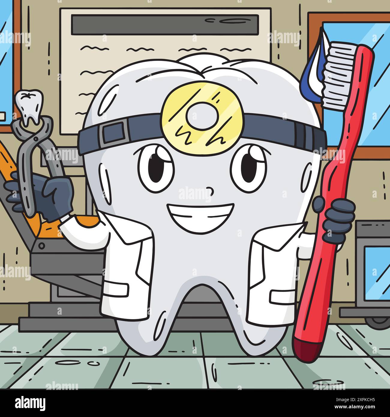 Dentist cartoon hi-res stock photography and images - Alamy