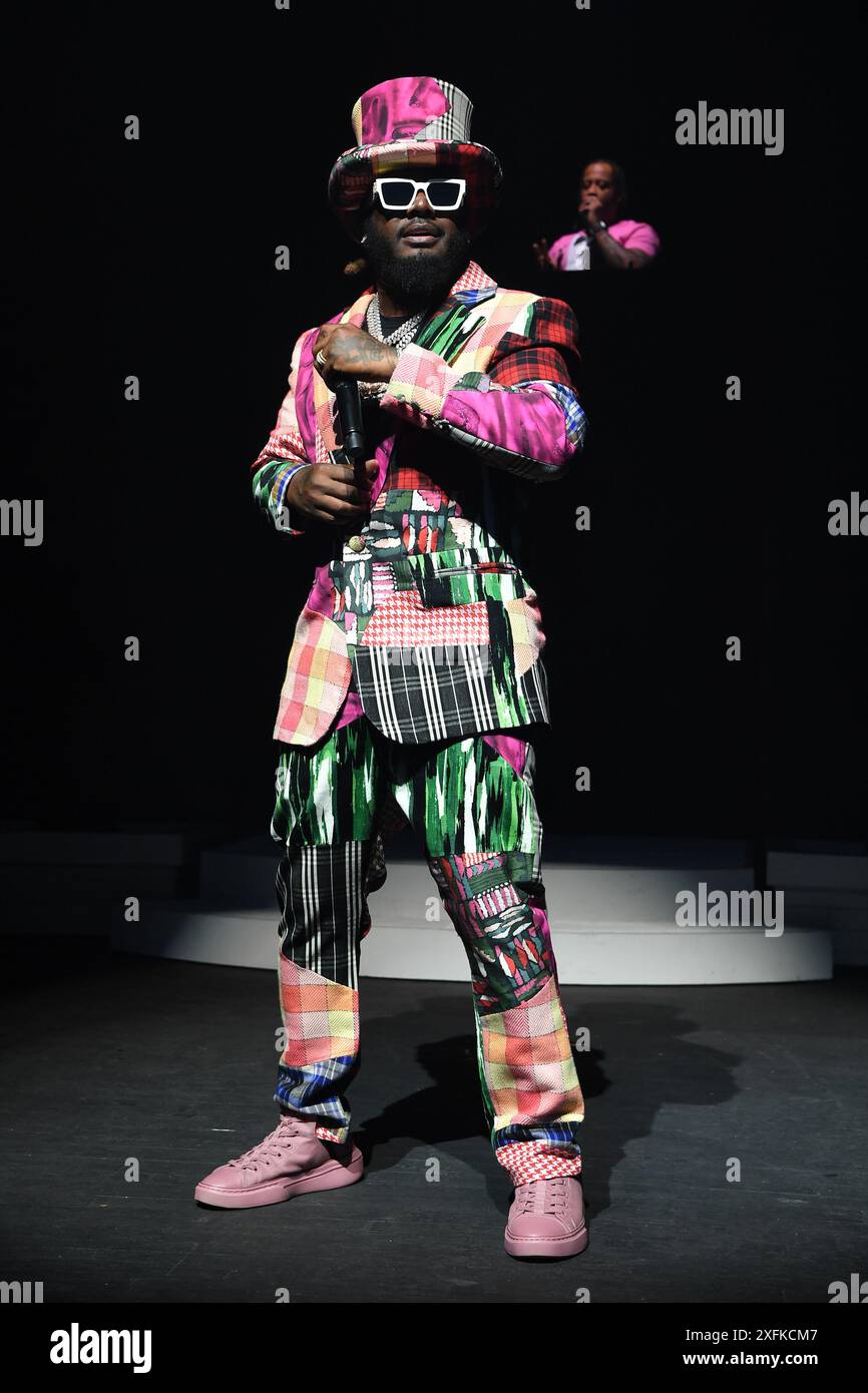 Miami Beach, FL, USA. 03rd July, 2024. T-Pain performs during T-Pain's ...
