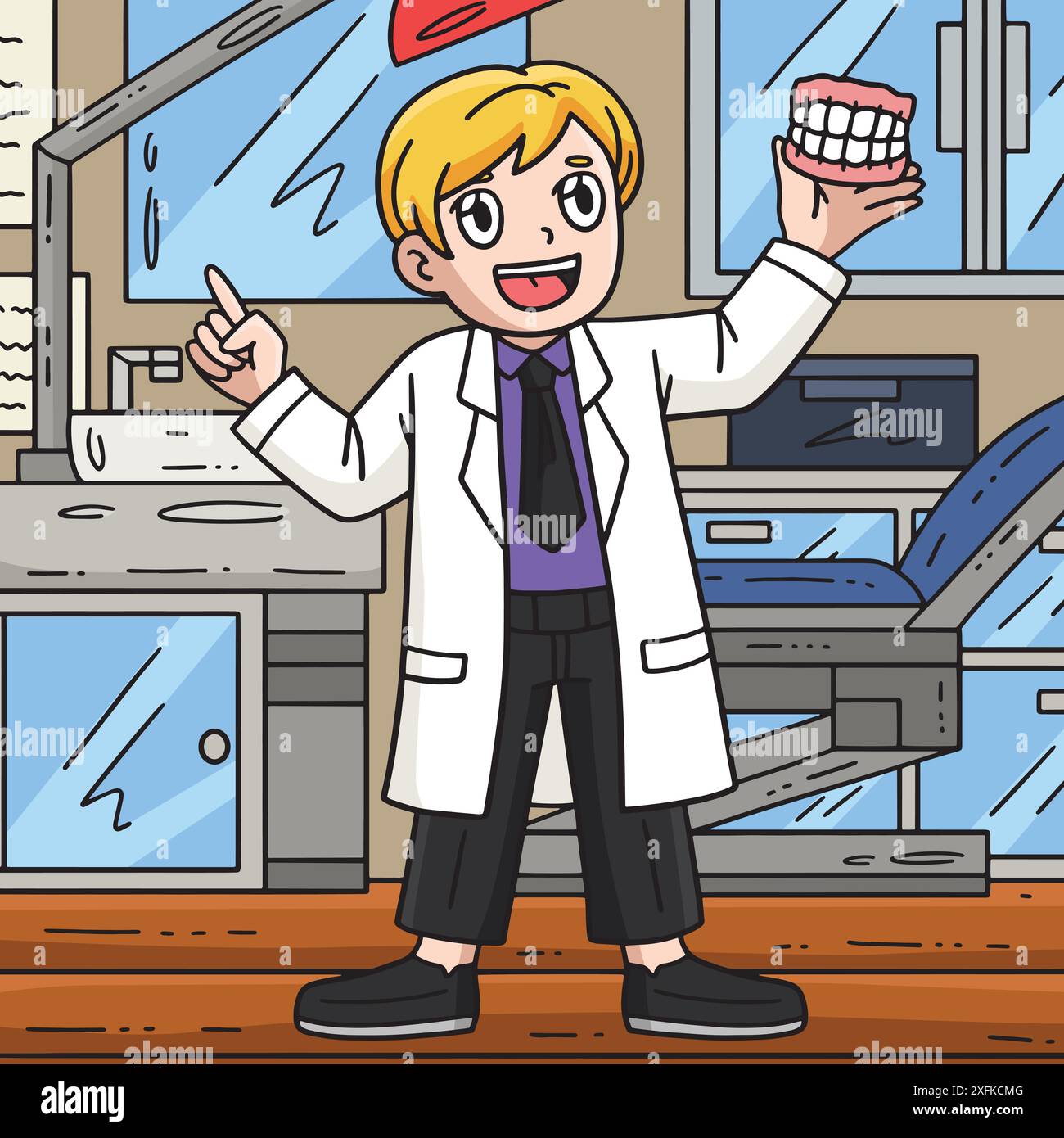 Dentist cartoon hi-res stock photography and images - Alamy