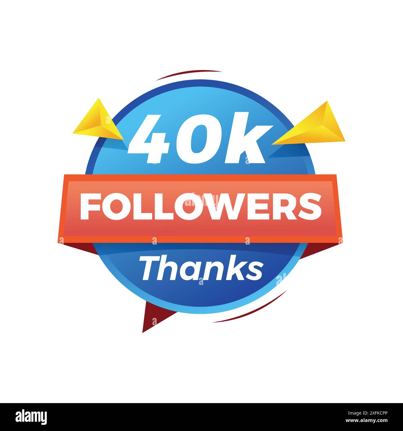 40k followers Stock Vector Images - Alamy