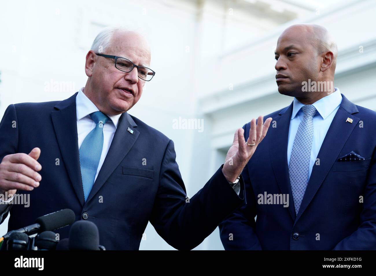 Governor Tim Walz (Democrat of Minnesota), chair of the Democratic Governors Association, left ...