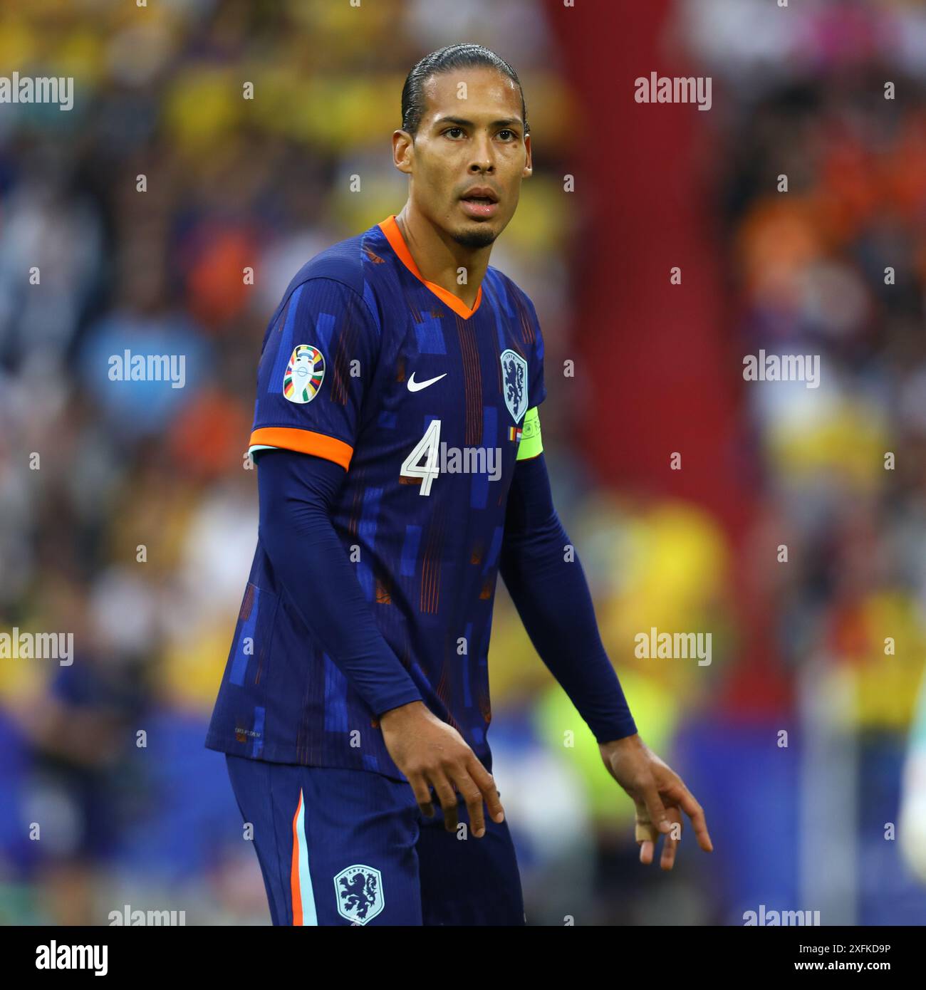 Munich, Germany. 02nd July, 2024. Virgil Van Dijk of Netherlands in the ...