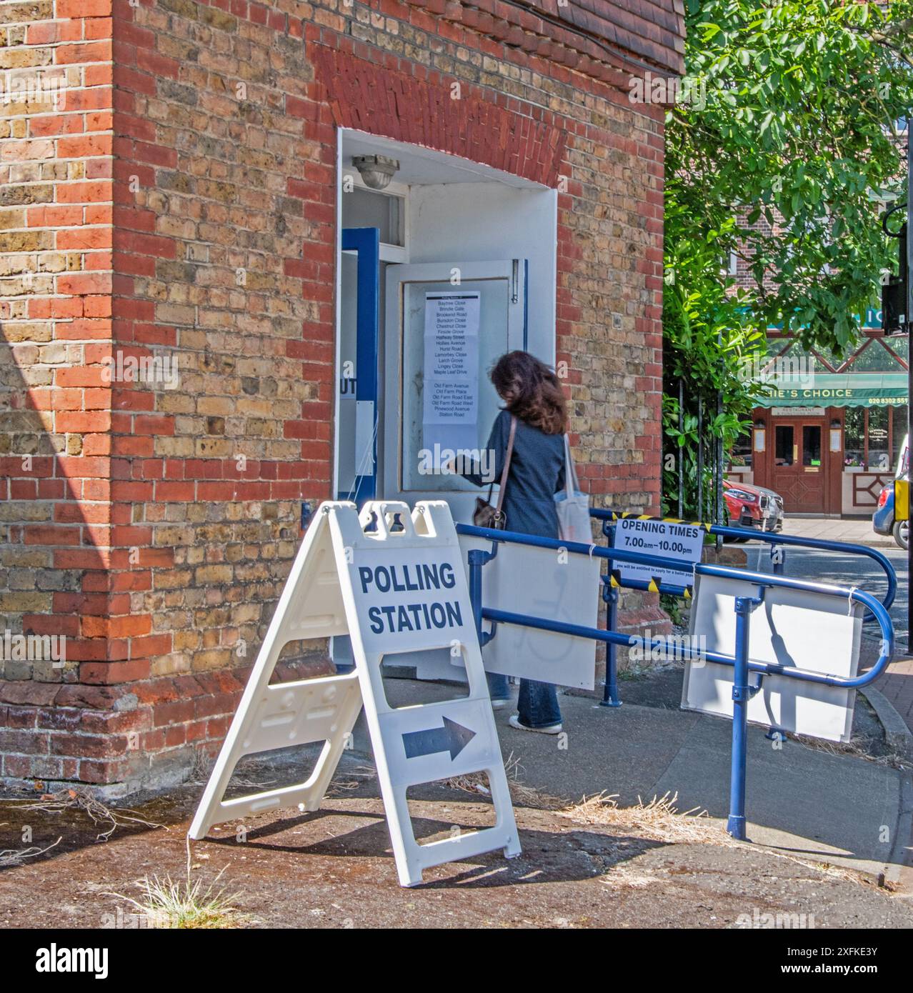 Polling Station for 2024 General election. UK Stock Photo - Alamy