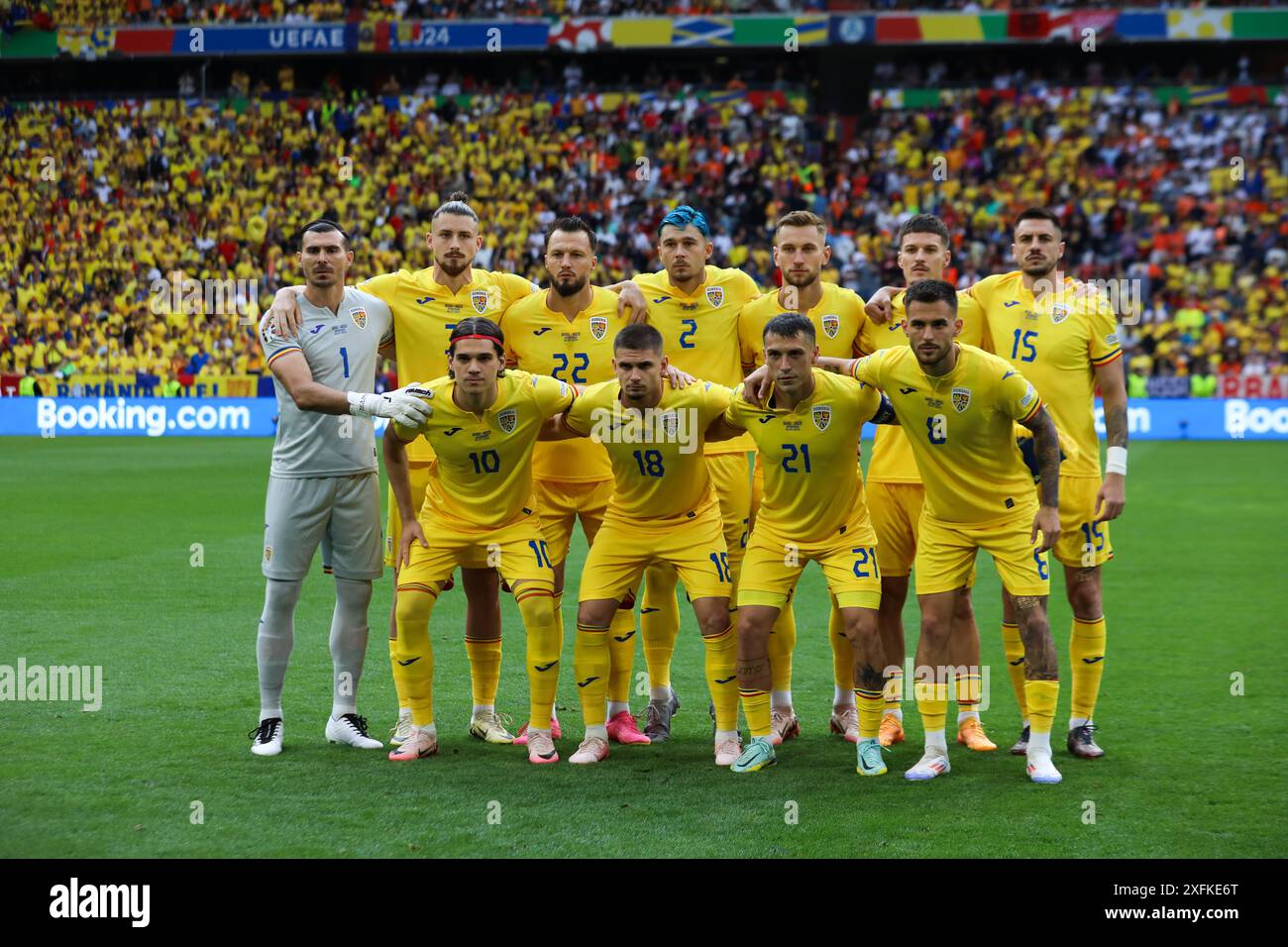 Munich, Germany. 02nd July, 2024. Team Romania pose for the squad photo ...