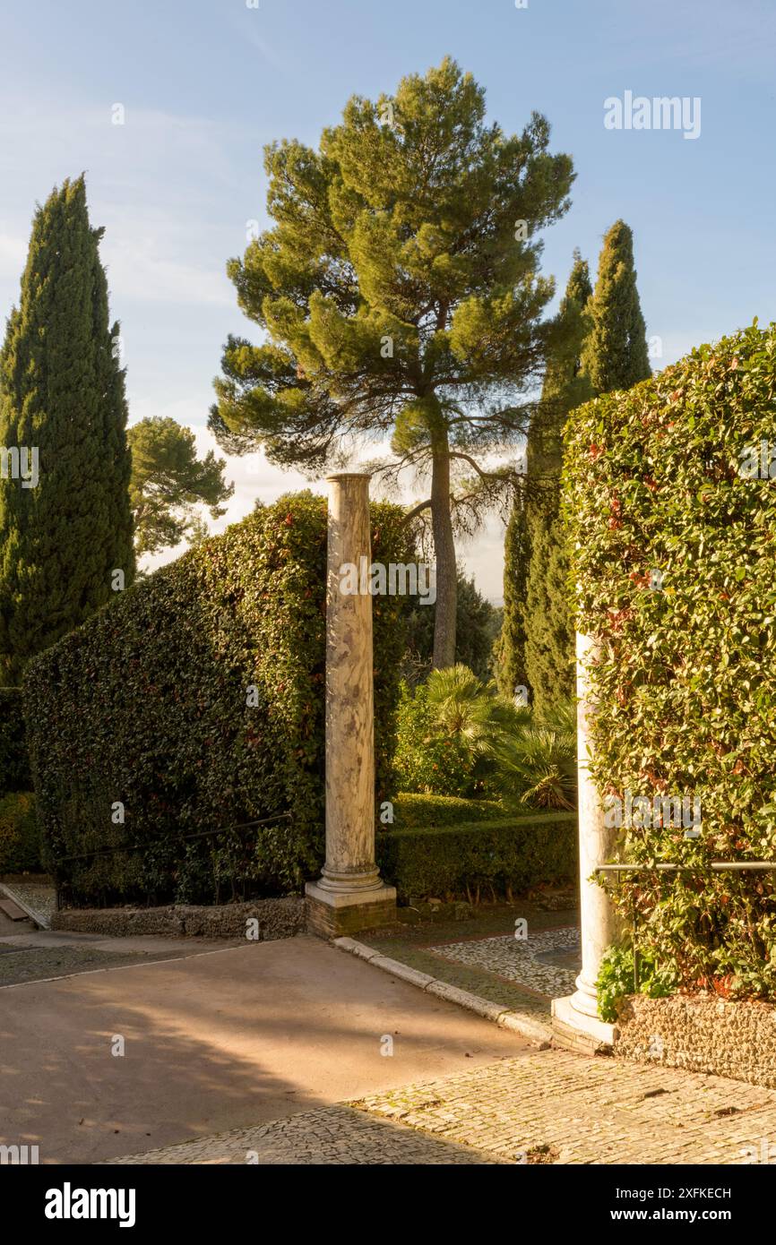 Villa d'Este, Tivoli, Italy. Italian Renaissance garden and fountains ...