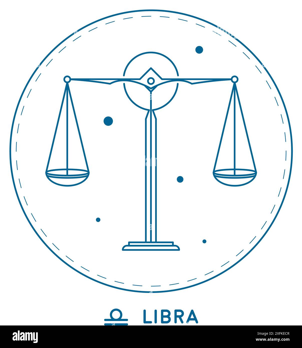 Zodiac Libra Symbol Illustration vector Stock Vector Image & Art - Alamy