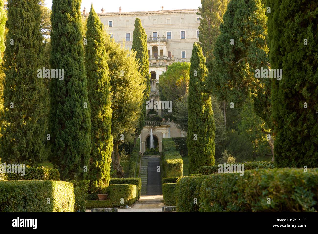 Villa d'Este, Tivoli, Italy. Italian Renaissance garden and fountains ...