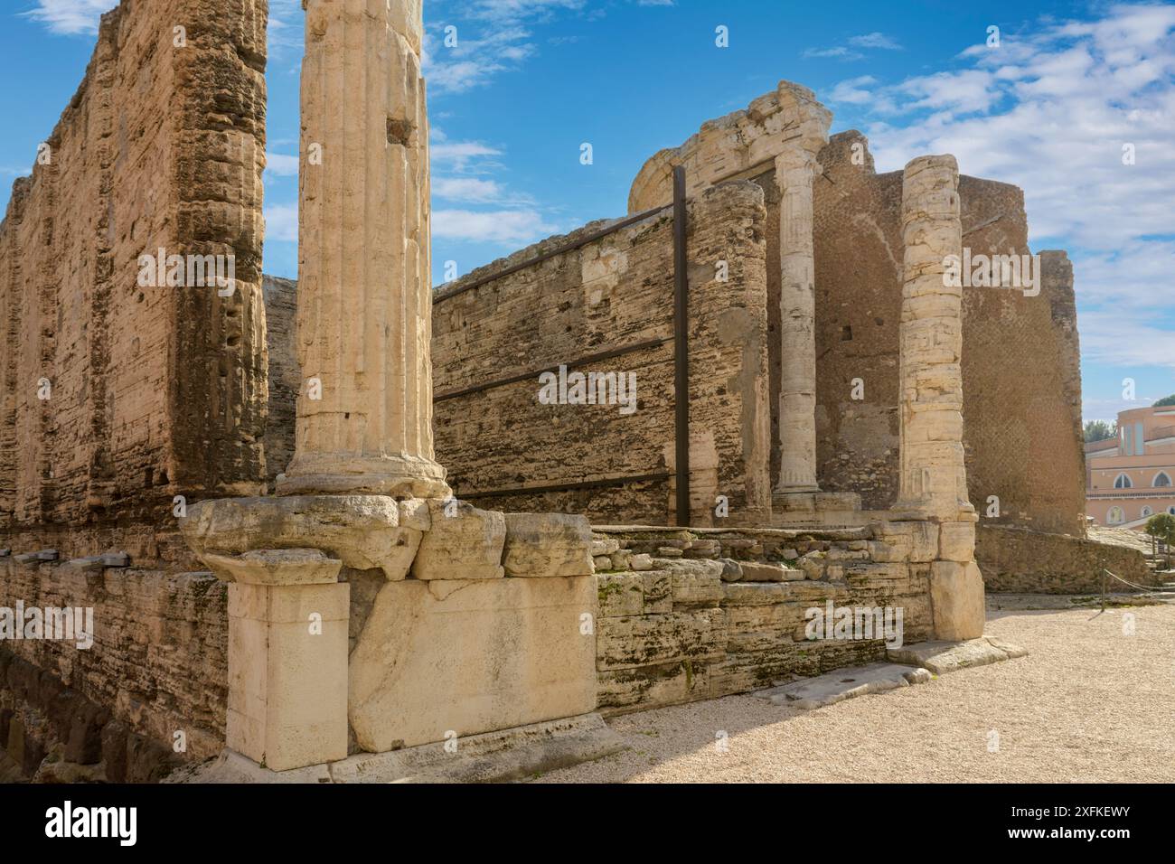 Temple of Vesta (Temple of the Sibyl) in Tivoli, Italy on the acropolis ...