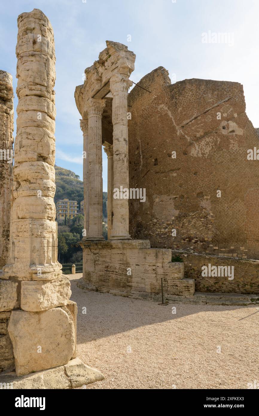 Temple of Vesta (Temple of the Sibyl) in Tivoli, Italy on the acropolis ...