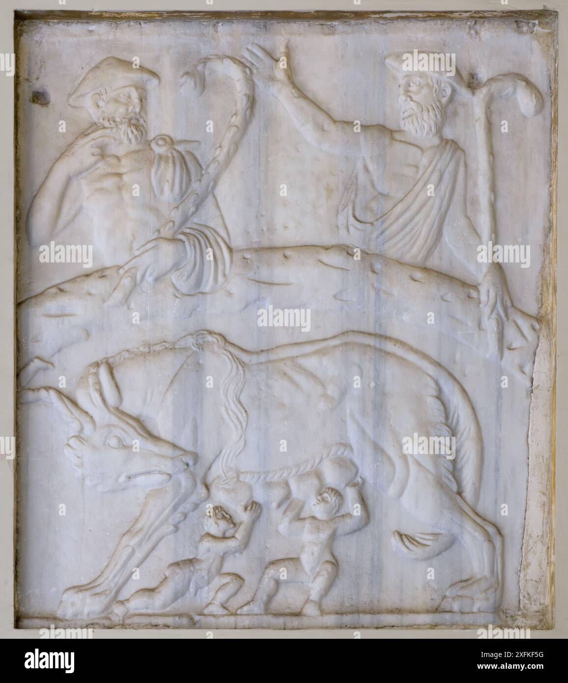 Capitoline She-Wolf Suckling Twins, Slab Relief from ancient Roman ...