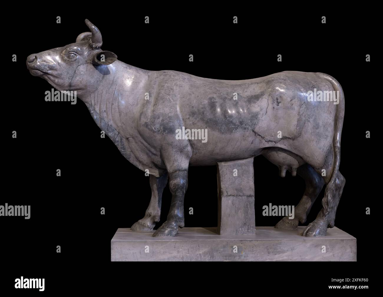 Ancient Roman statue depicting the cow Stock Photo - Alamy
