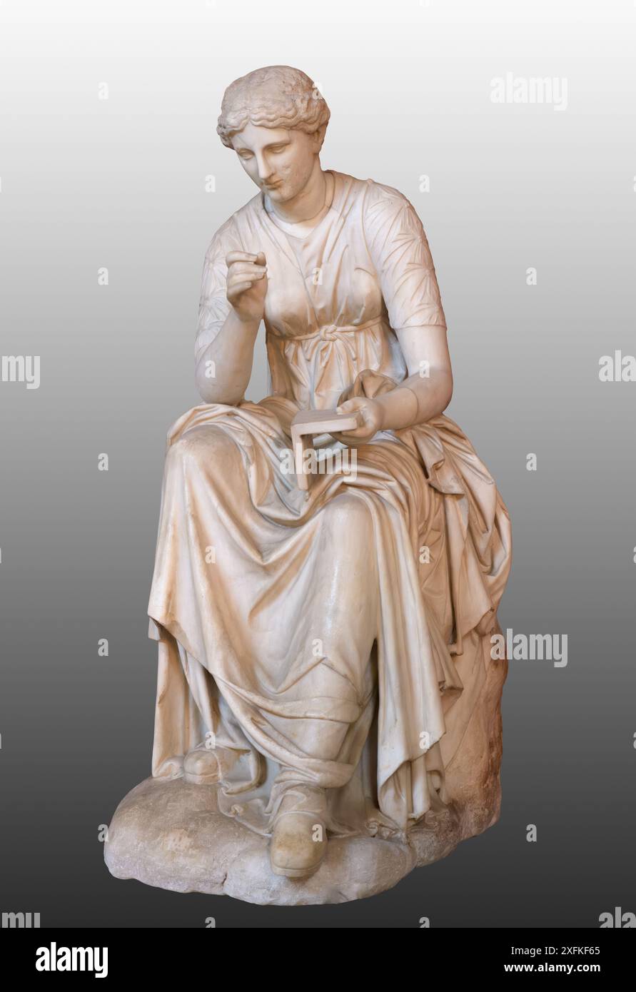 Statue of Calliope. Roman work of the 2nd century Stock Photo - Alamy