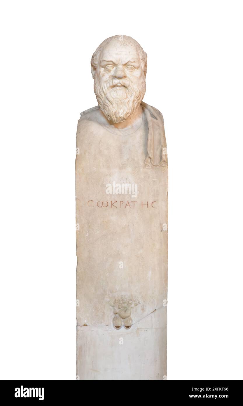 Herm of Socrates - Greek philosopher from Athens who is credited as the ...