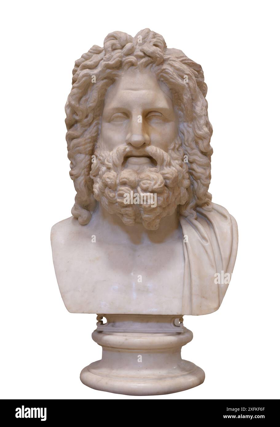 Statue of Jupiter. Isolated on white Stock Photo - Alamy