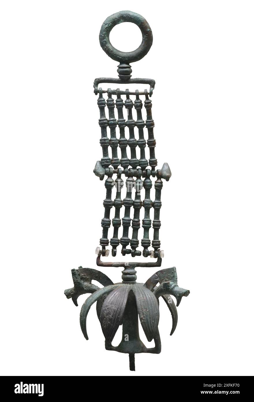 Bronze etruscan lamp attachments or incense holders taken from the city ...