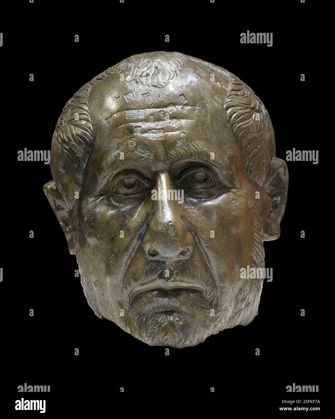 Bronze head of the Roman emperor Decius found in Sarmizegetusa ...