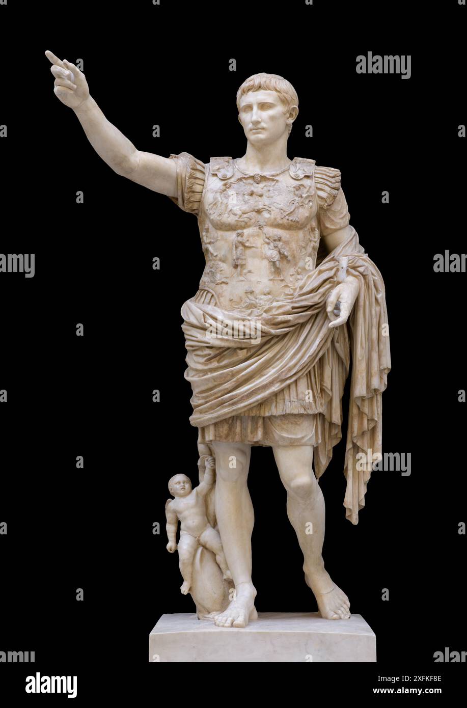 The Augustus of Prima Porta (Augusto di Prima Porta) is statue of the ...
