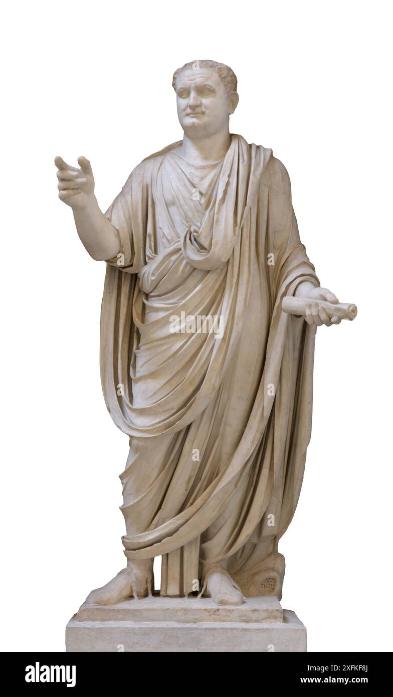 Portrait of the Roman emperor Titus (Titus Caesar Vespasianus ). Rome Stock Photo - Alamy