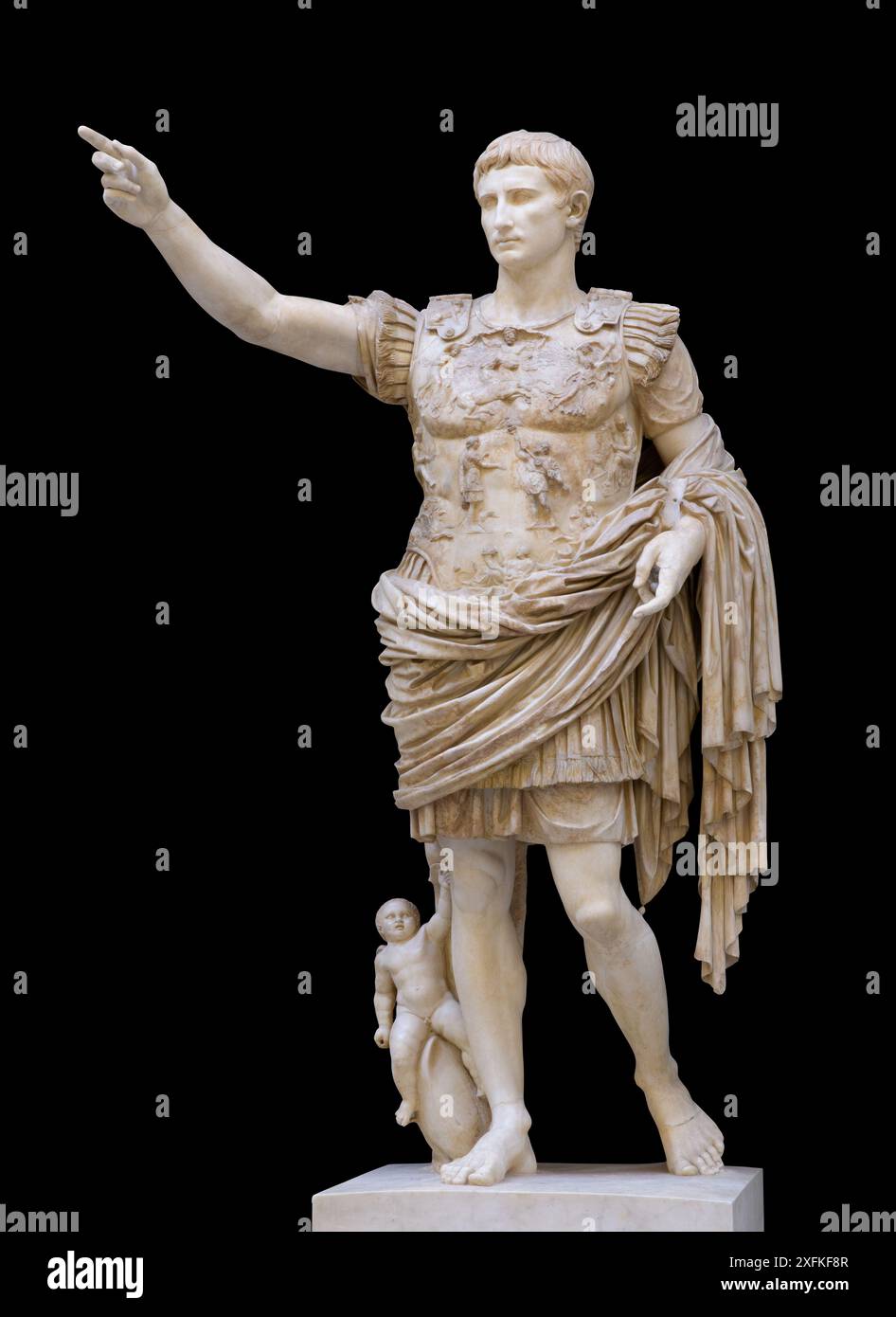 The Augustus of Prima Porta (Augusto di Prima Porta) is statue of the ...
